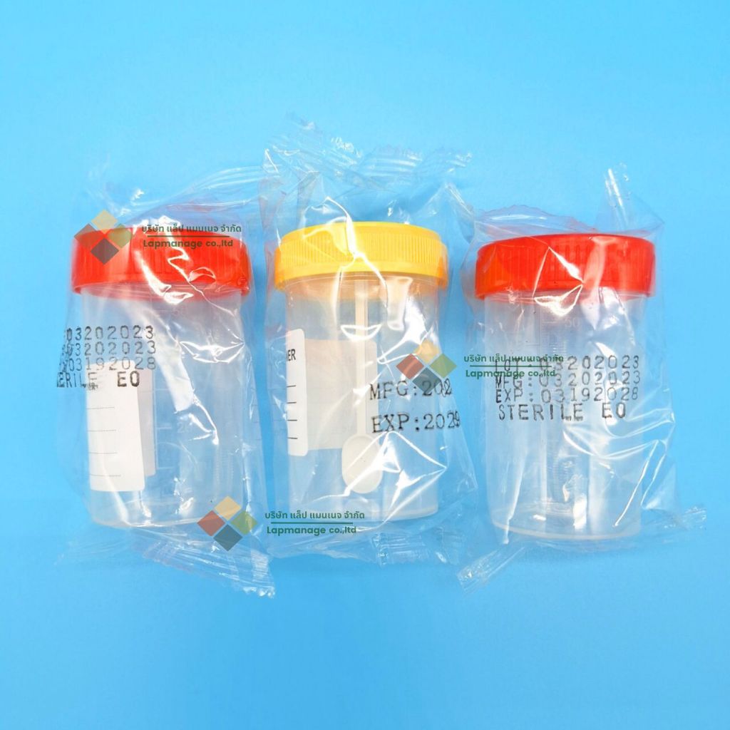 Specimen 60 ml sterile, กระปุกฉี่ กระปุกเก็บตัวอย่าง 60 มิลลิลิตร ...