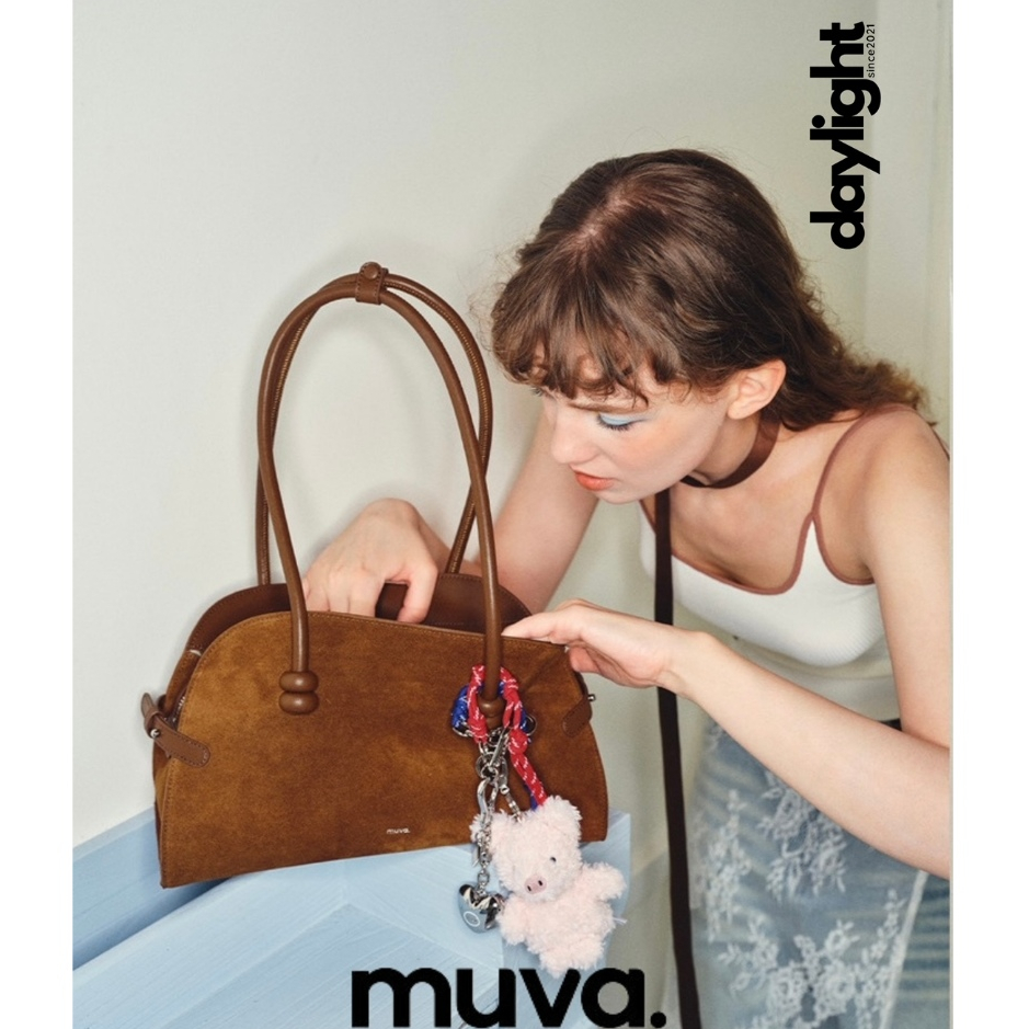 MUVA | muva bowling shoulder bag ของแท้ 100% กระเป๋าสะพายไหล่หนังแท้ ...