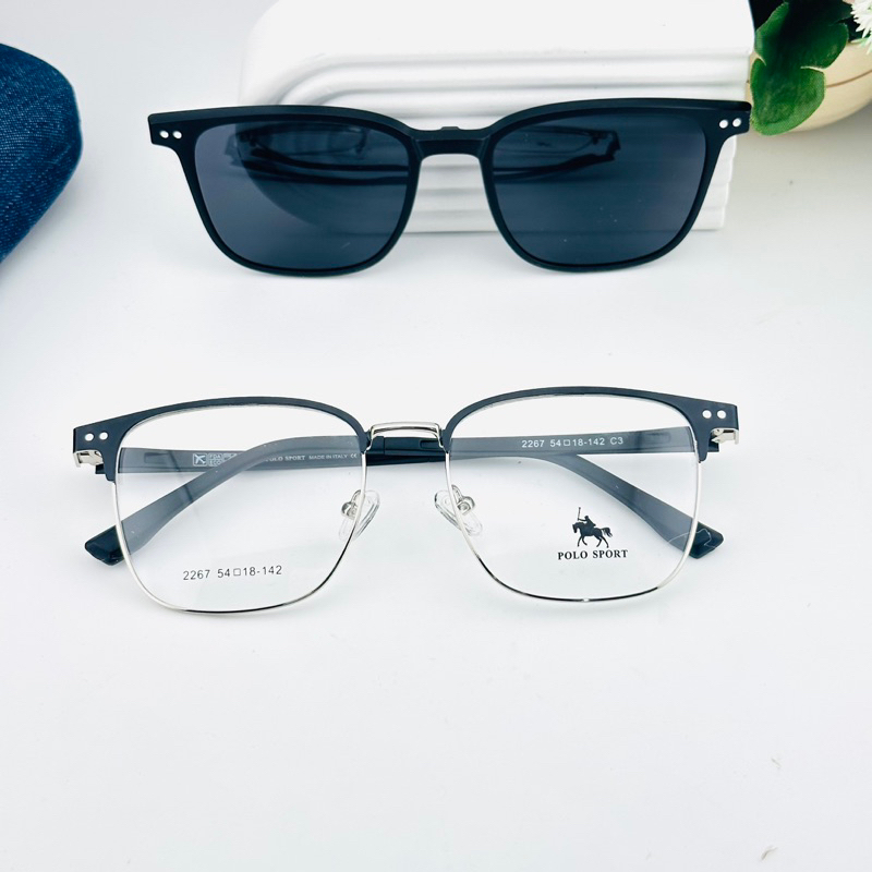 กรอบแว่นคลิปออนPolo sport รุ่น2267 /คลิปกันแดด/ดีไซน์หรูหราทันสมัย นำไป ...