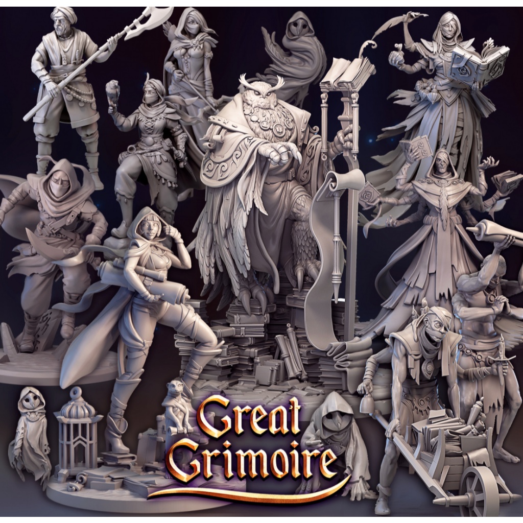 DnD Halls of the Secret Sands Library - Miniatures 32mm | Shopee Thailand