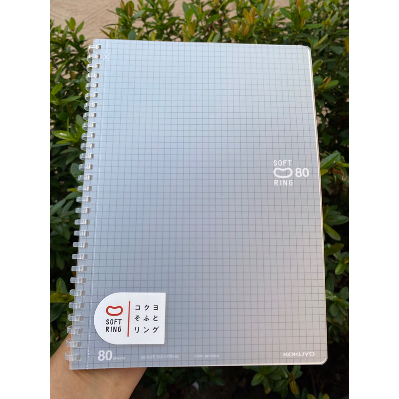 สมุดโน๊ต Kokuyo Soft Ring Grid 1 เล่ม เส้นตาราง B5 80 Sheets ญี่ปุ่น สมุด ของแท้ | Shopee Thailand