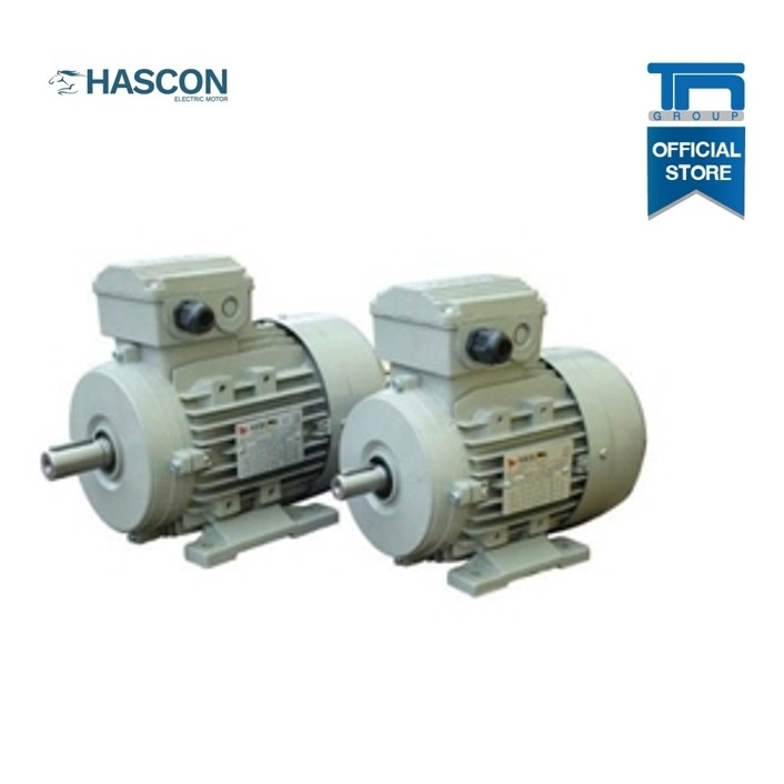 HASCON 1.5kW 2P B3 M 90S 220/380V มอเตอร์ 2แรงม้า 2850 รอบ แบบขาตั้ง ไฟ 3สาย 220/380V เพลา 24 ...