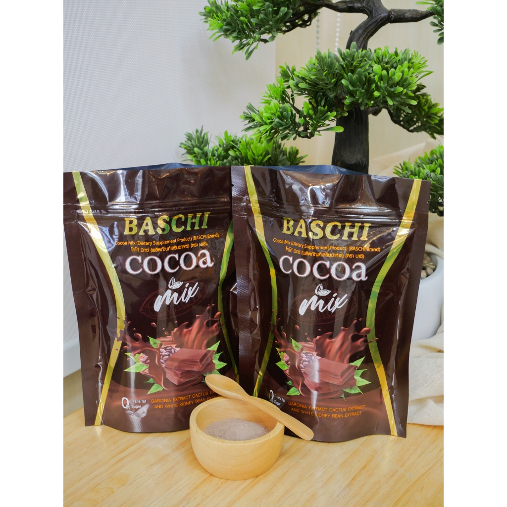 Baschi Cocoa mix - บาชิ โกโก้ มิกซ์ ขับถ่ายสบายพุง ☕สูตรเดิม แพ็คเกจ ...