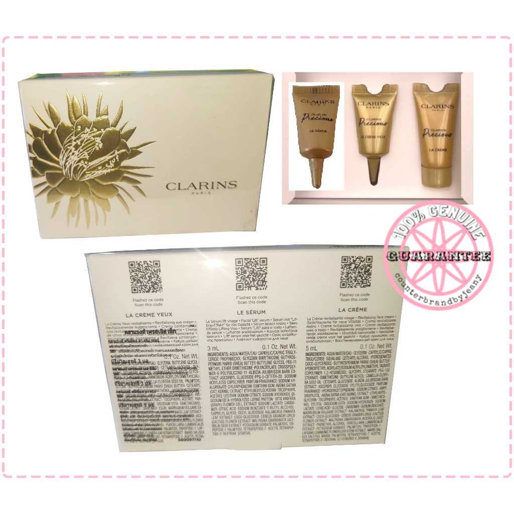 CLARINS Precious Set (3items) ของแท้ป้ายไทย คลาแรงส์ พรีเซียส | Shopee ...