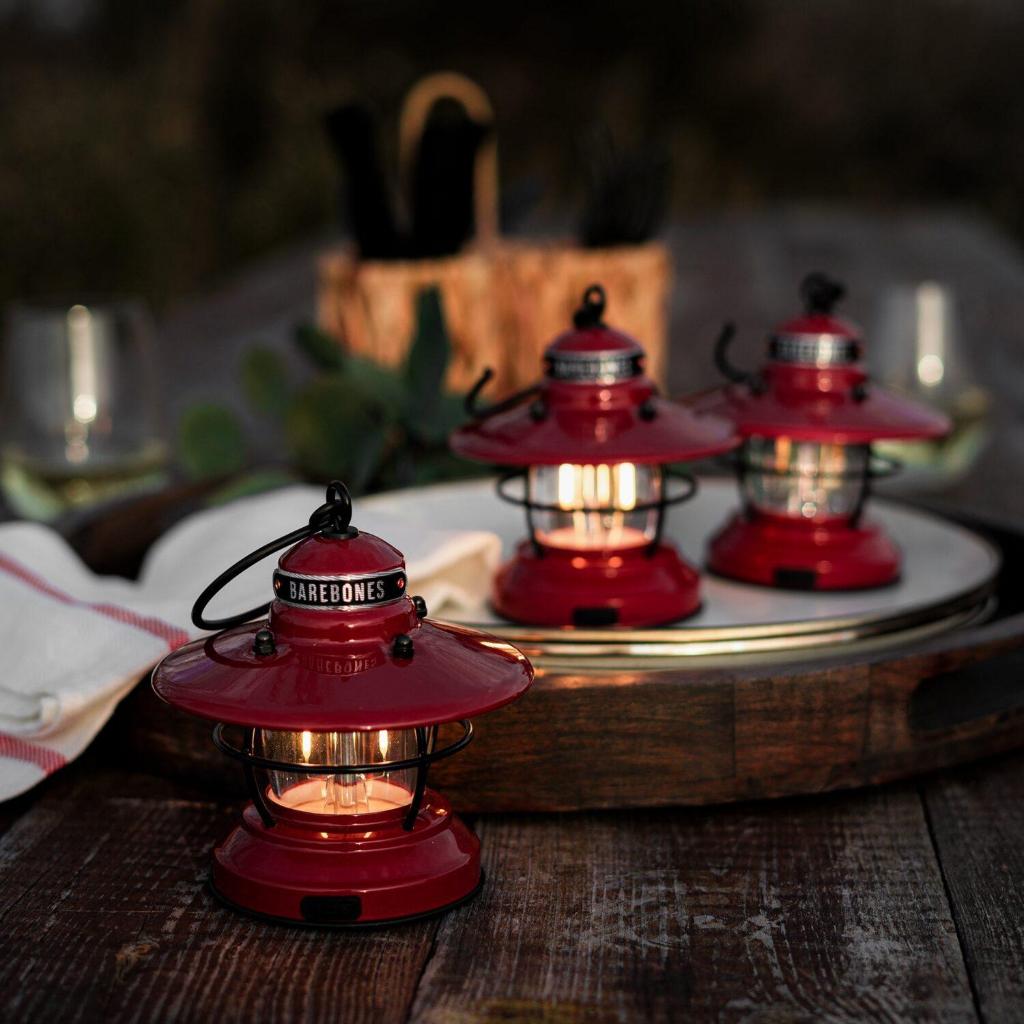 Barebones Mini Edison Lantern - 3 Pack Red ตะเกียงไฟ | Shopee Thailand