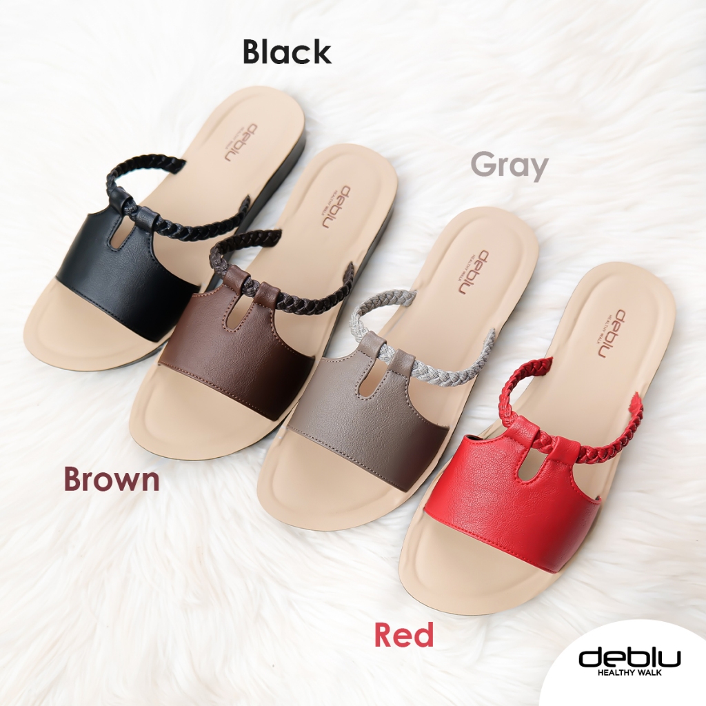 NFshoes️ รองเท้าแตะผู้หญิง เพื่อสุขภาพ Deblu เดอบลู รุ่น L5037 พื้นนิ่ม น้ำหนักเบา ของแท้ 100% ...