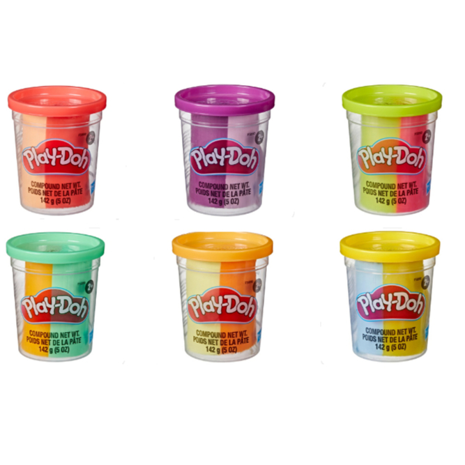 Hasbro - Play-Doh dual color single can of modeling compound | Shopee ...