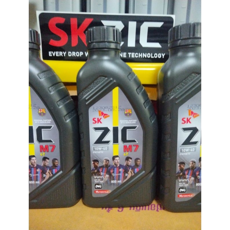 น้ำมันเครื่องมอเตอร์ไซค์ สังเคราะห์ Zic m7 10w40 ขนาด 0.8 ลิตร | Shopee ...