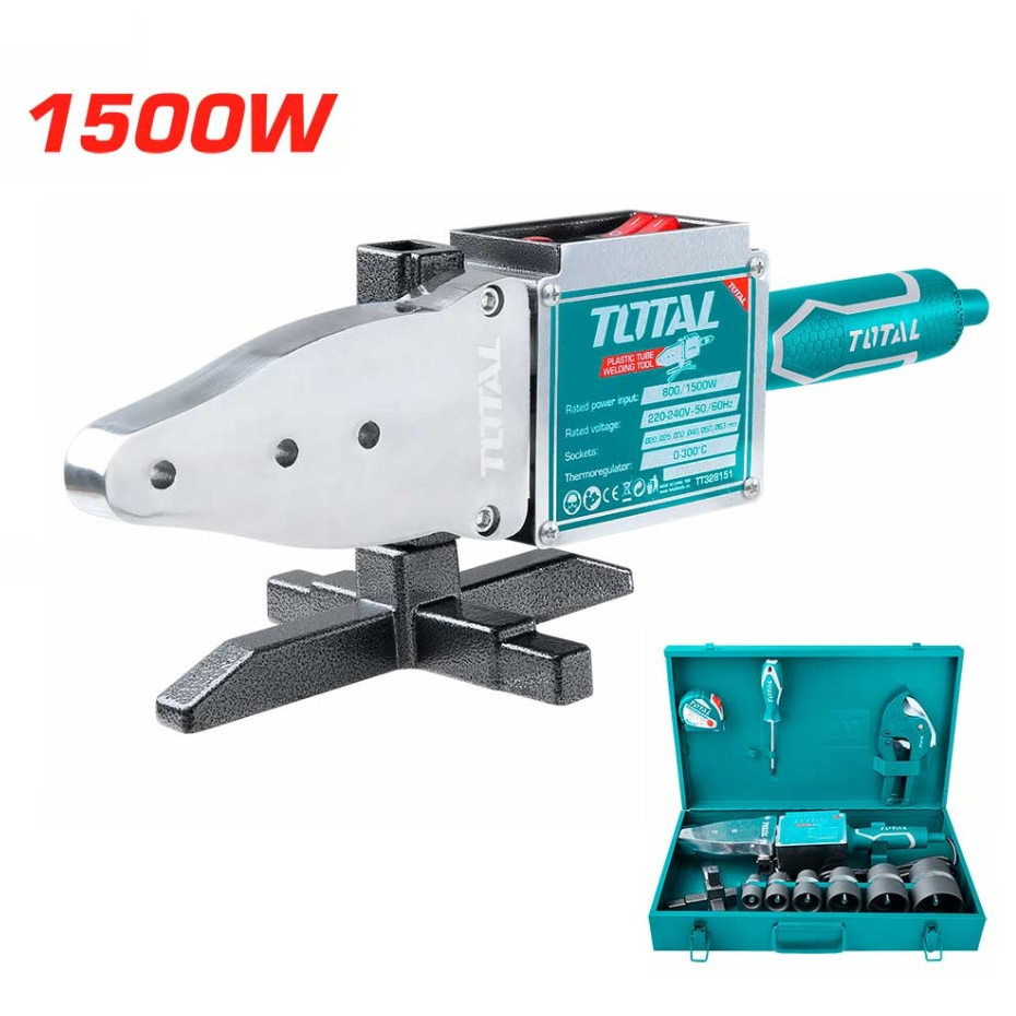 TOTAL TT328151 เครื่องเชื่อมท่อ พลาสติก ไฟฟ้า 1500วัตต์ สำหรับท่อ PE ...