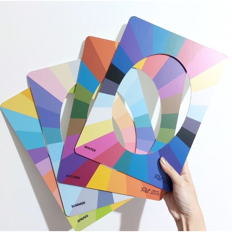 พร้อมส่ง ️Personal color แผ่นวัดสีฤดู แผ่นวิเคราะห์ personal color 4 ...