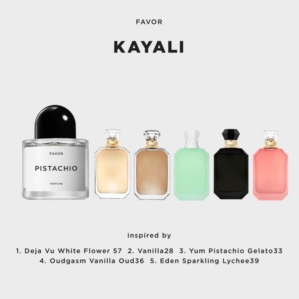 Kayali น้ำหอมแนวกลิ่น Yum Pistachio Gelato Eden Sparkling Lychee Deja ...