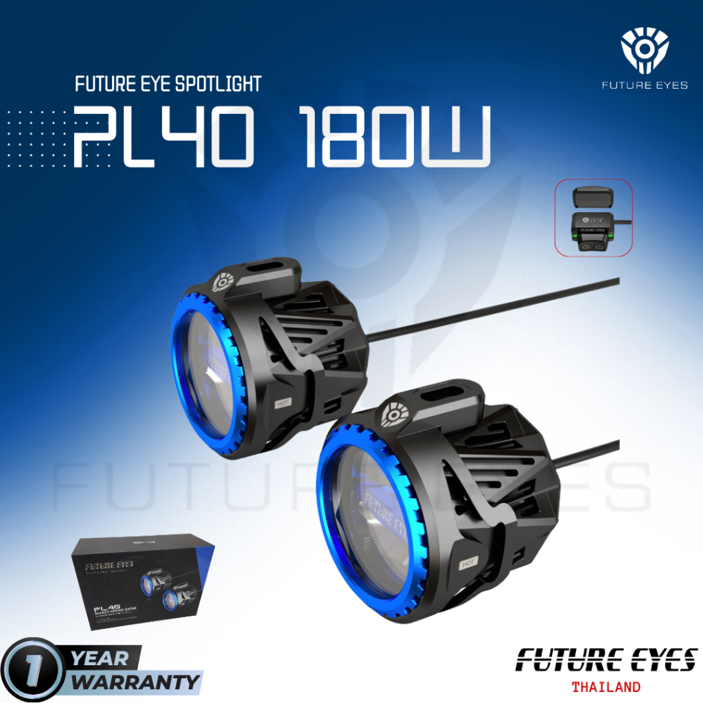 ไฟสปอร์ตไลท์ FUTURE EYES PL40 180W LED FULL SET IP67 ของแท้ 100% ไฟหน้า ...