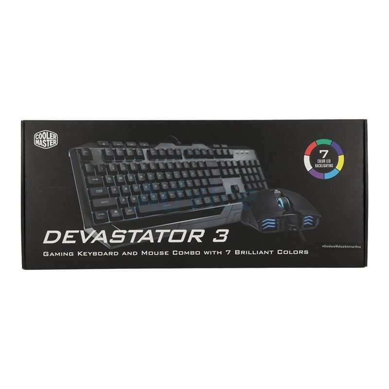 คีย์บอร์ด เม้าท์ 2IN1 COOLER MASTER DEVASTATOR 3 ประกัน 2Yชุดคอมโบเมาส์และคีย์บอร์ดเกมมิ่ง ...