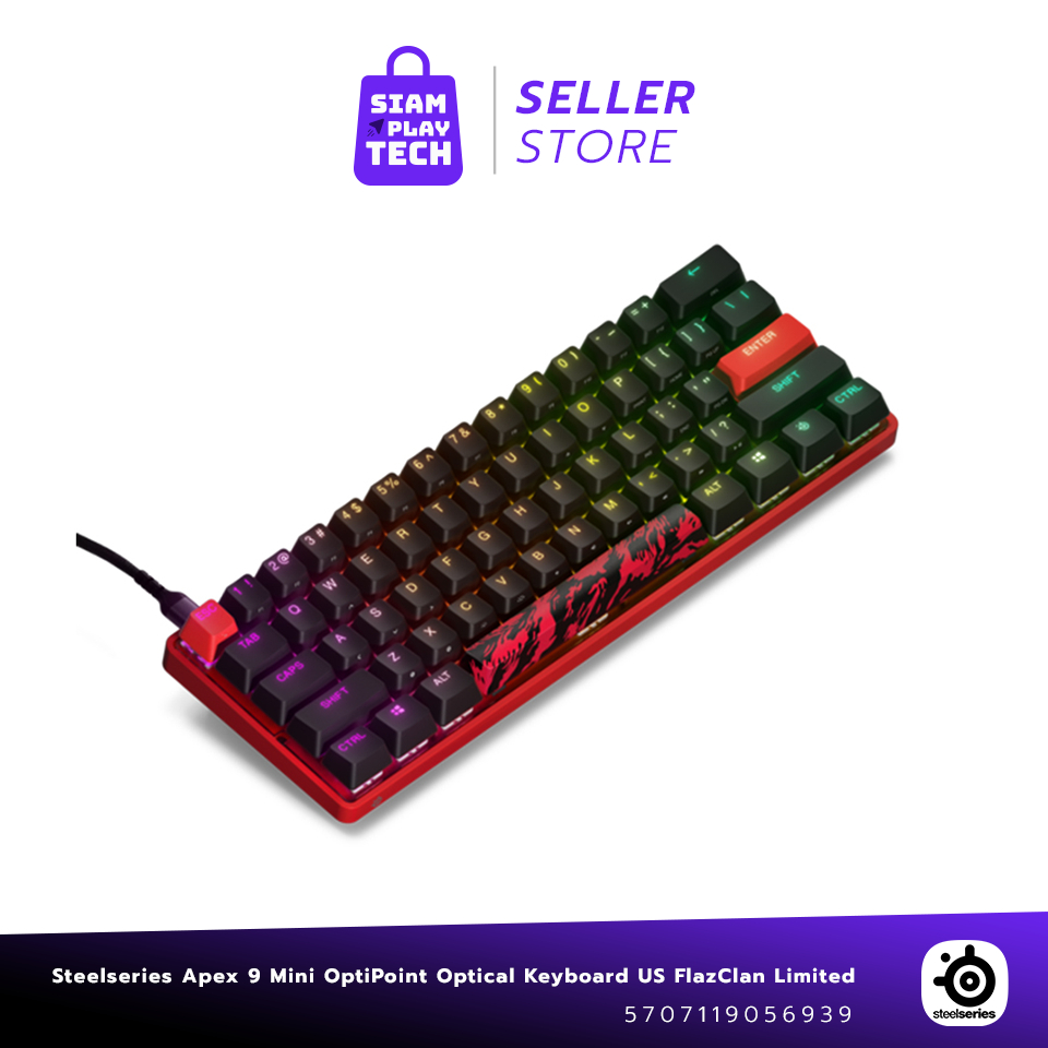 SteelSeries SteelSeries Apex 9 Mini [US] FazeClan คีย์บอร์ดพกพาสะดวก | Shopee Thailand