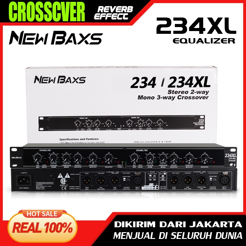 NEW BAXS 223XL/234XL Electronic crossover,เครื่องแยกสัญญาณเสียง, ครอสโอ ...