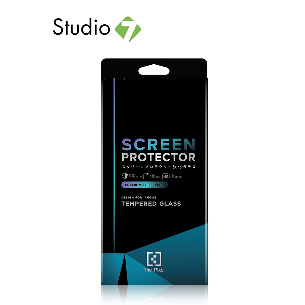 ฟิล์มกันรอย The Pixel Tempered Glass iPhone 16 Plus Black by Studio7 ...