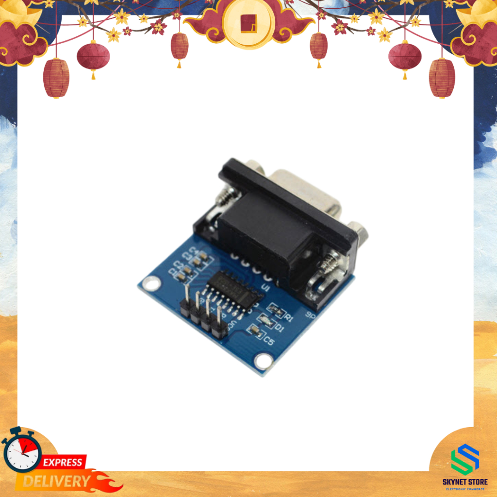 Serial Module MAX3232 RS232 to TTL Module With Transceiver | Shopee ...