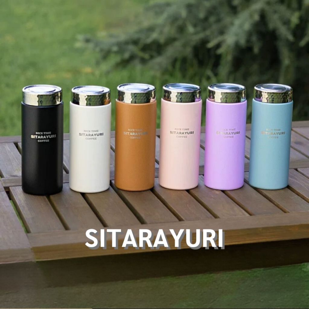 SITARAYURI กระบอกน้ำเก็บอุณหภูมิ เป็นสแตนเลสทั้งตัวกระบอกและฝา 2 ขนาด 420ml , 210ml SUS304 ...