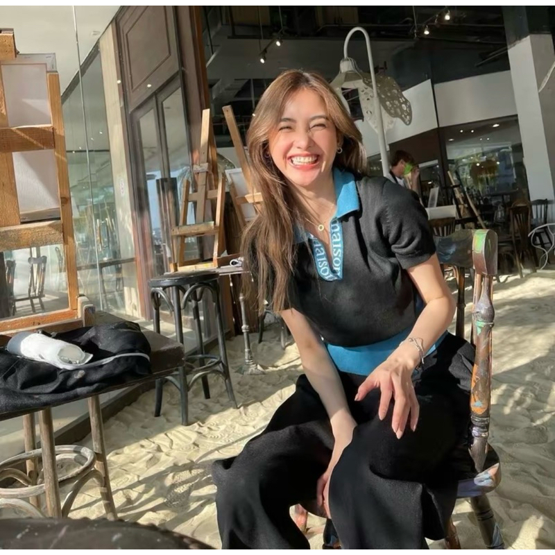 Maison KEEPS พร้อมส่ง เสื้อโปโล maison keep สีดำ(ของใหม่ ป้ายห้อย ...