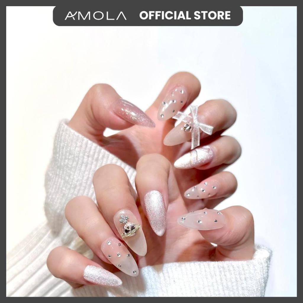 AMOLA Minimal Style - เล็บ VENEER Handmade แถมฟรีเซ็ทติดเล็บ พร้อมกาว3M ...