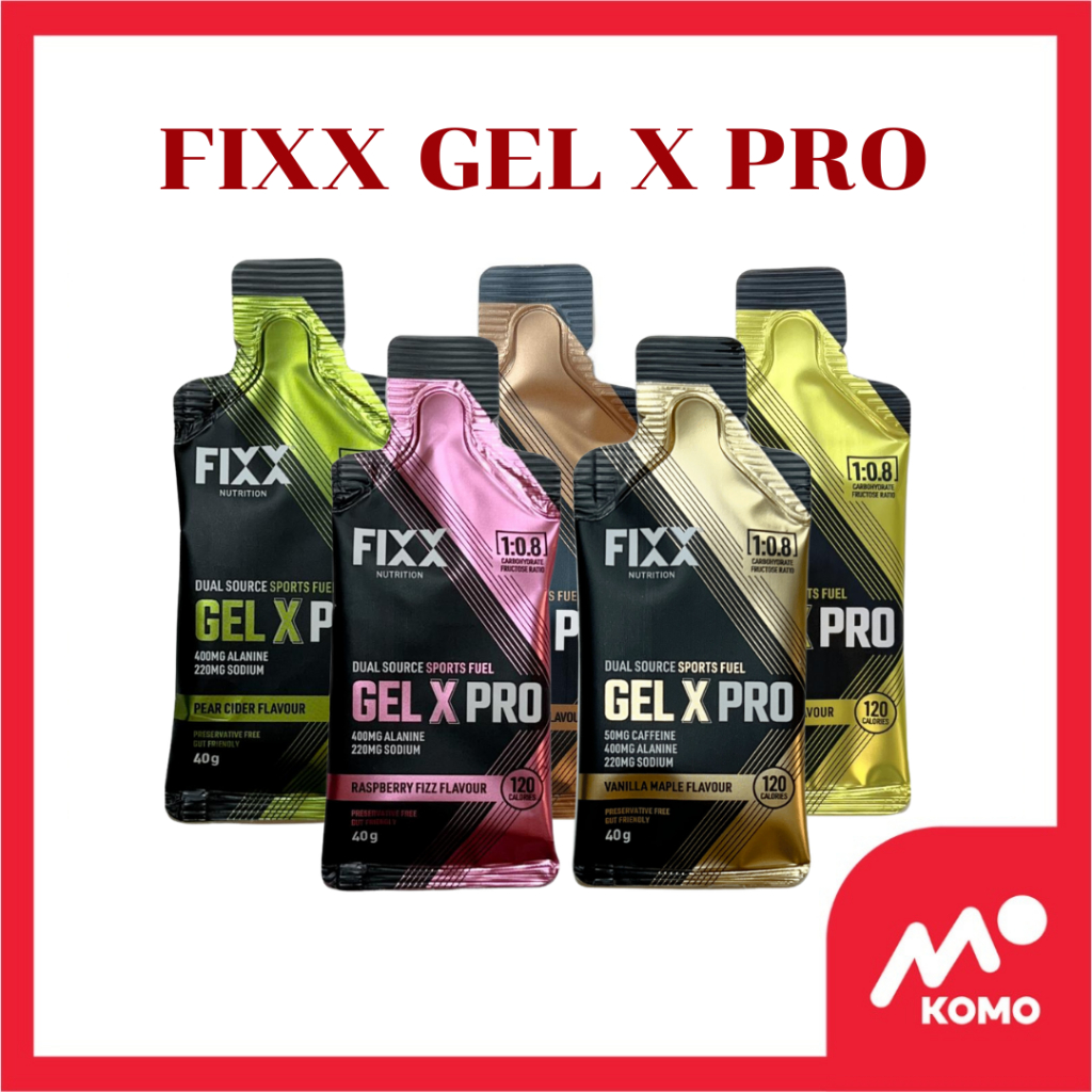 NEW! FIXX Gel X Pro เจลให้พลังงาน 120 Cal สำหรับการออกกำลังกาย 40g By Komo | Shopee Thailand