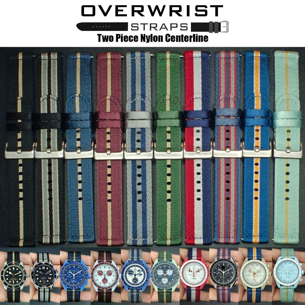 สายนาฬิกาแบบผ้านาโต้ รุ่น Two Piece nato strap with Centerline | Shopee ...