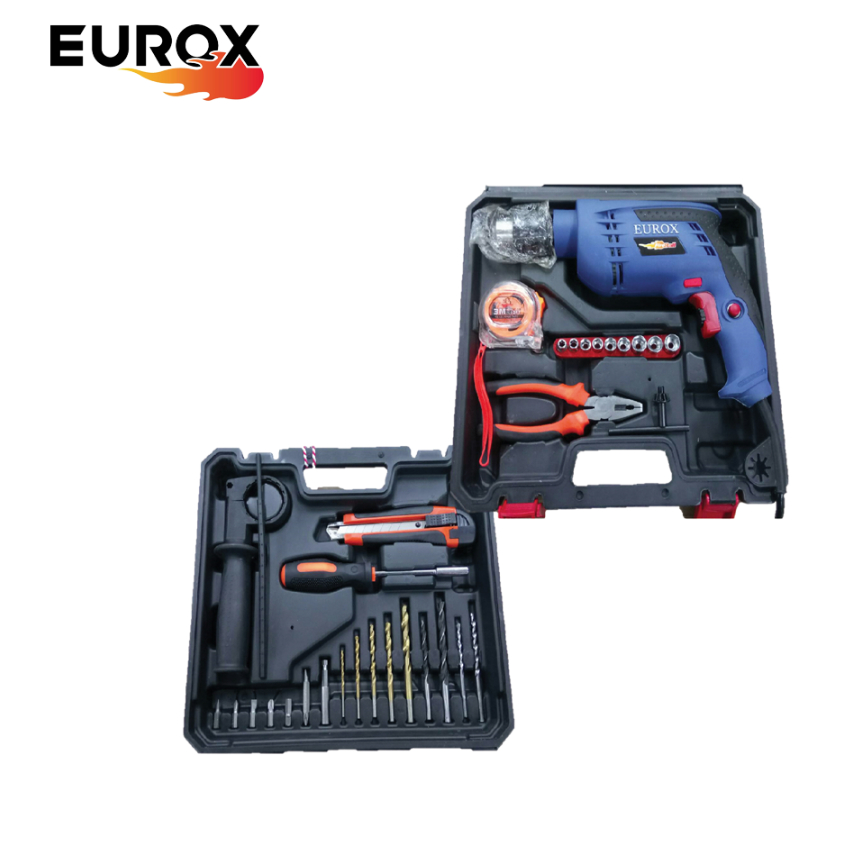 EUROX สว่านกระแทก รุ่น GB16RE 16 มม. 650 W (สวิตช์ปรับรอบได้) เหมาะกับงานซ่อมแซม, งาน ...