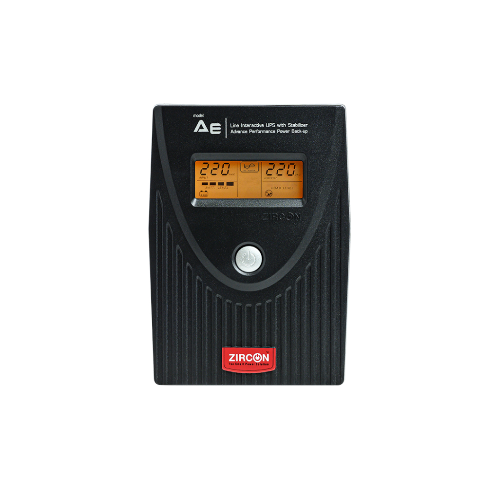 เครื่องสำรองไฟ UPS ZIRCON AE1000 1000VA 550WATT LCD รับประกัน 2ปี by ...