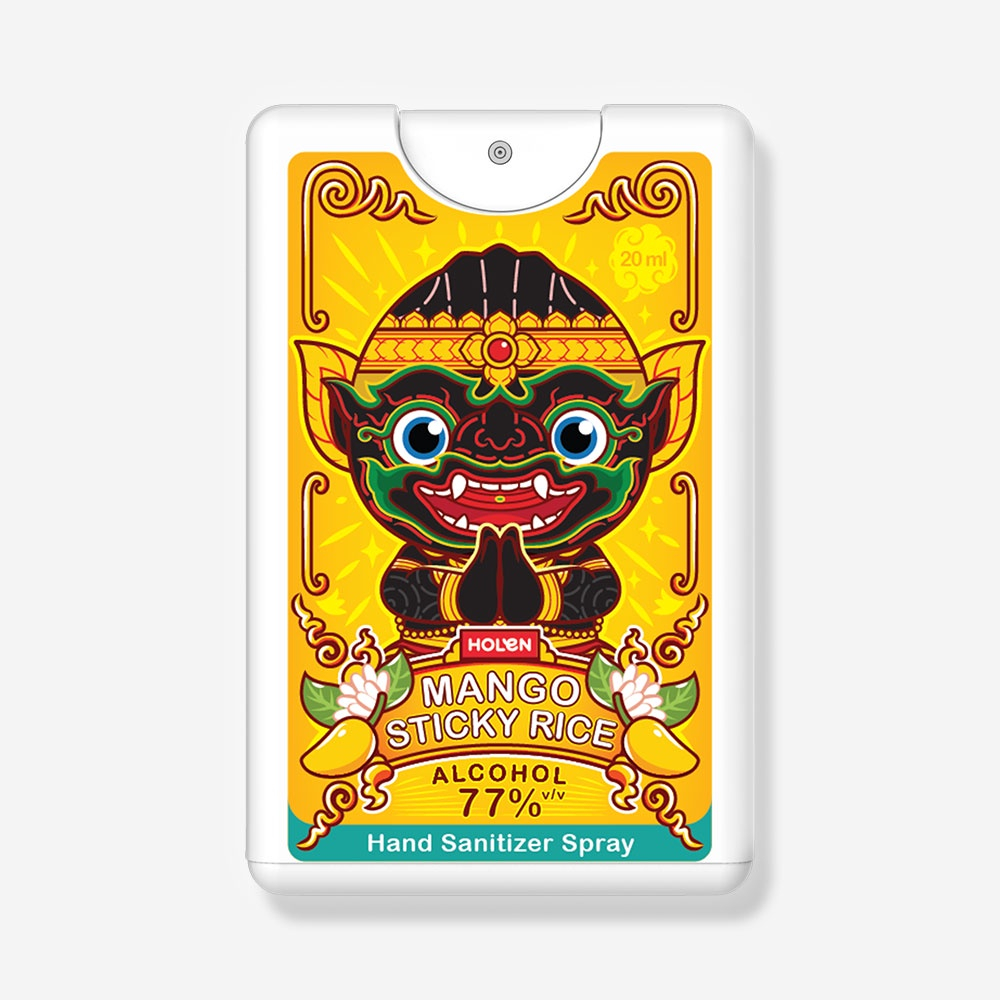 HOLEN (โฮเล่น) Sanitizer Spray Card - Mango Sticky Rice (สเปรย์ ...