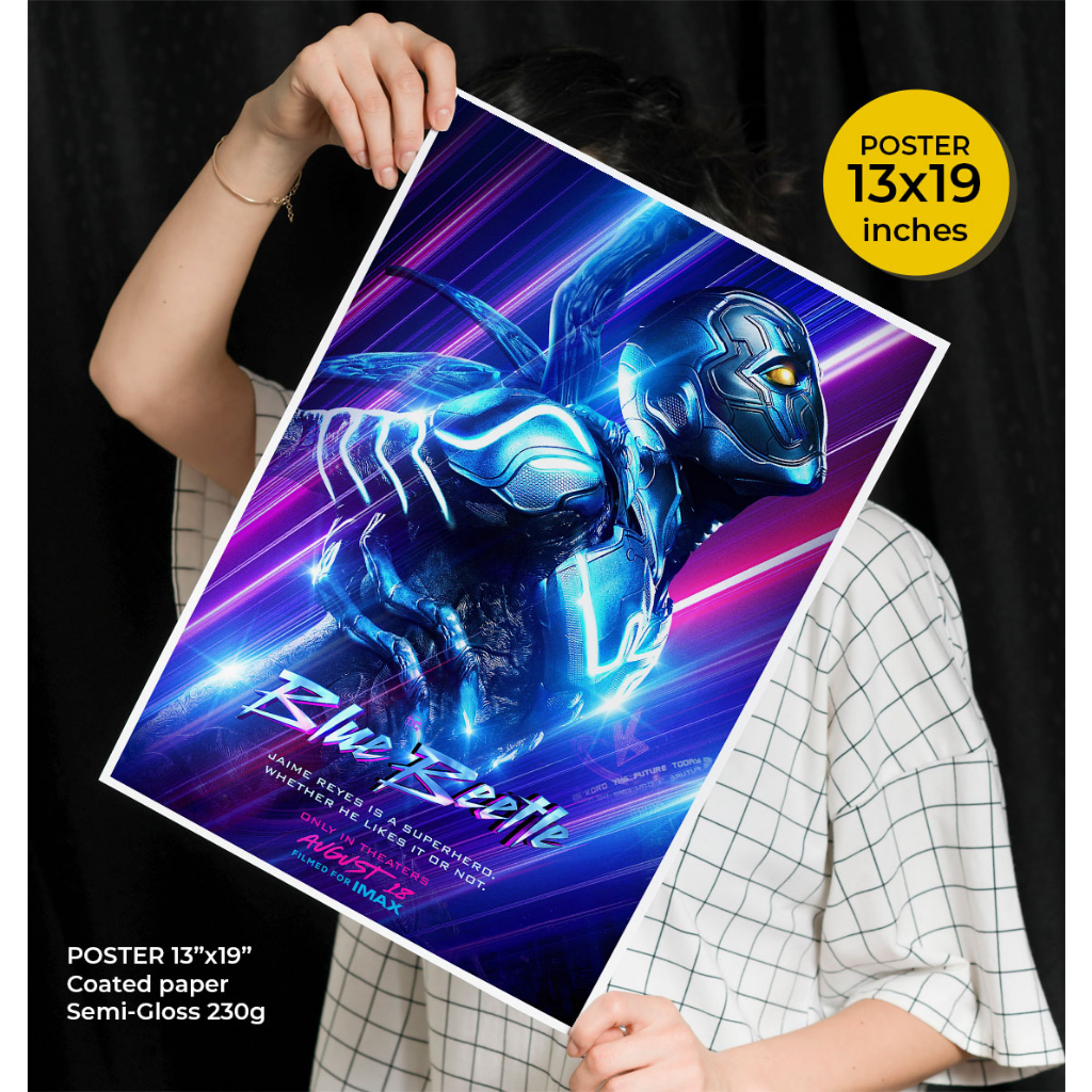 Blue Beetle Poster 2023 - โปสเตอร์บลู บีเทิล DC Comics ภาพขนาด 33X48 cm ...