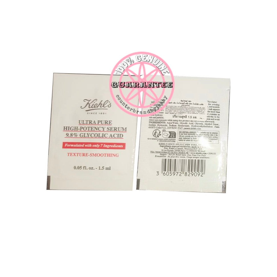 แท้ป้ายไทย KIEH'S Ultra Pure 9.8% Glycolic Acid High Potency Serum 1 ...