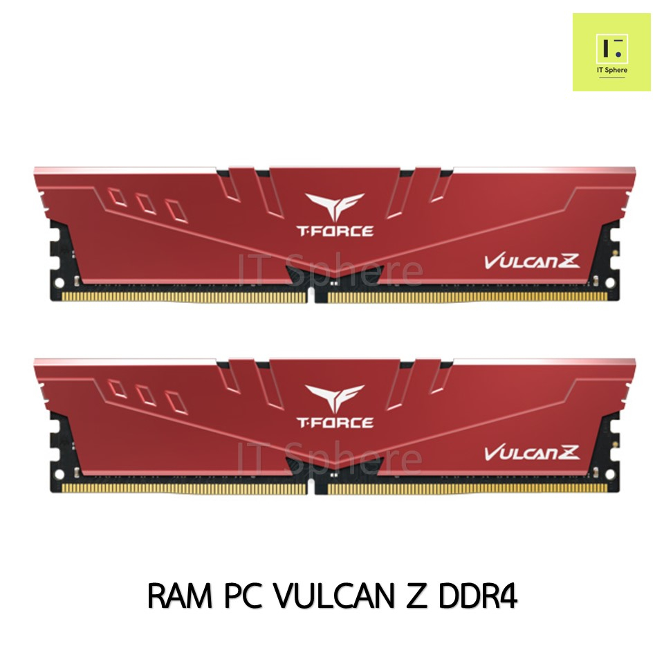 Ram T-force Vulcan Z 8GB 16GB 32GB 8x1GB 8x2GB 16x1GB Bus 2666 3200 แรม ...