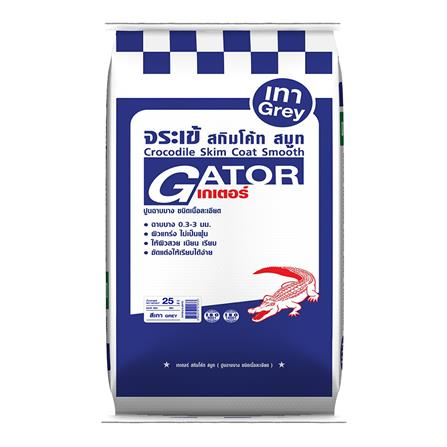 สกิมโค้ทสำเร็จรูป ภายนอกและภายใน จระเข้ SMOOTH GATOR 25KG | Shopee Thailand