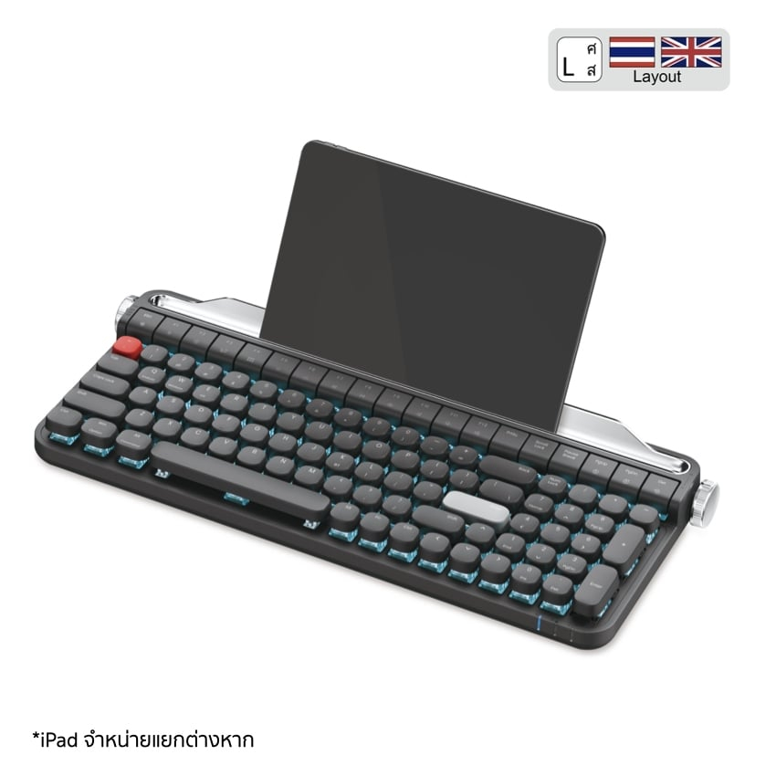 คีย์บอร์ดไร้สายดีไซน์ย้อนยุค ACTTO Mechanical Keyboard RGB With Keypad ...