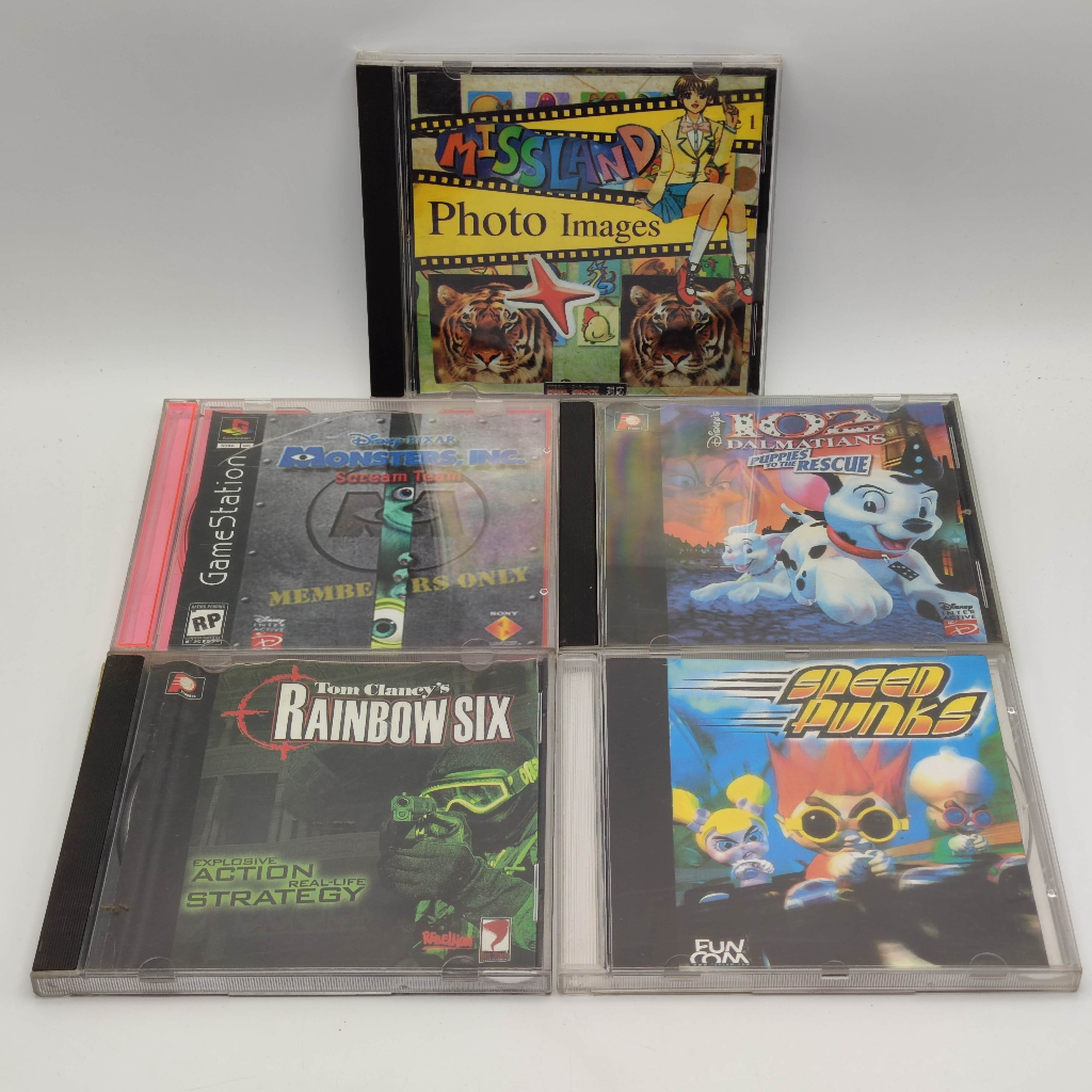 PS1 SET G13 แผ่นก๊อปปั้ม 5 เกม [bootleg] แผ่นสภาพดี มีรอยนิดหน่อย ...