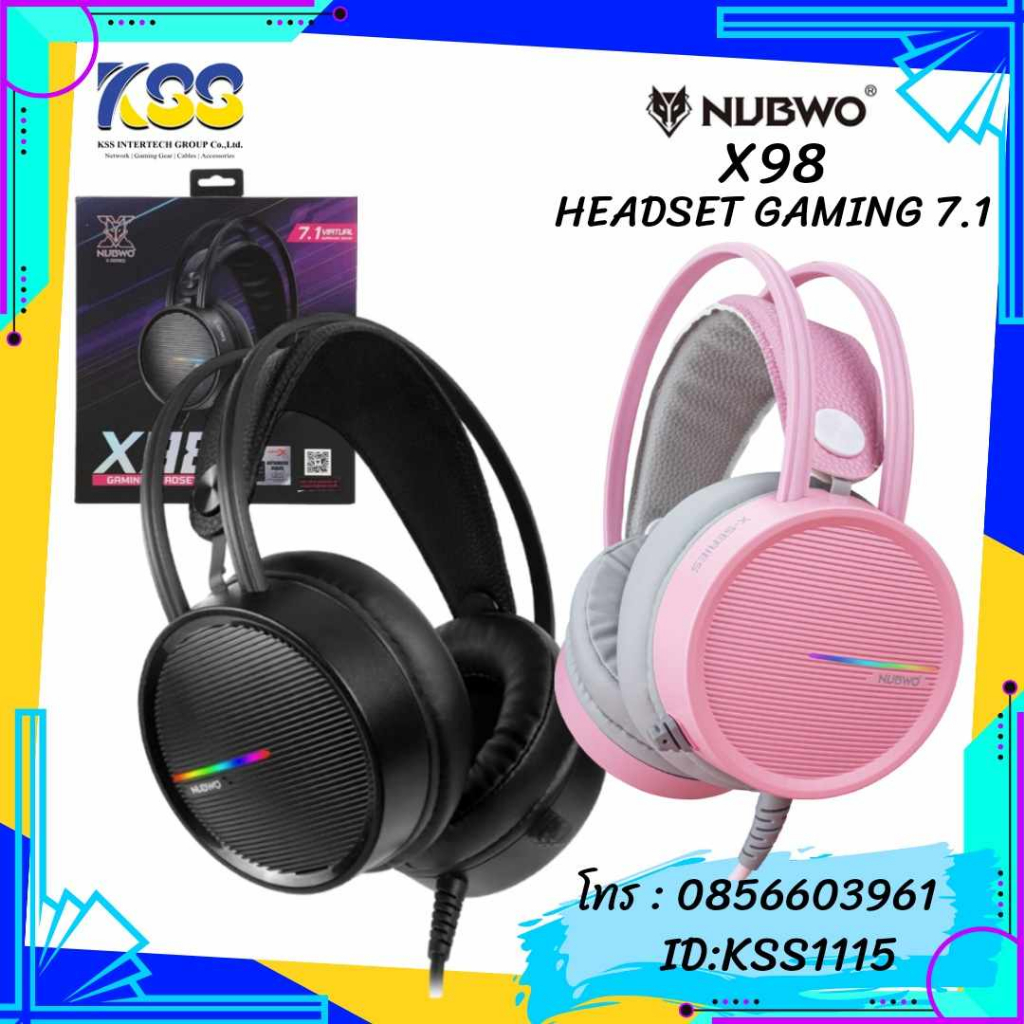 NUBWO X98 GAMING (7.1) HEADSET | Shopee Thailand
