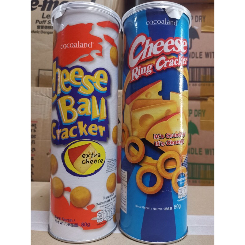 โคโค่แลนด์ Cheese Ring Cracker ชีสริง แครกเกอร์ ขนมอบกรอบรสชีส Cheese ...
