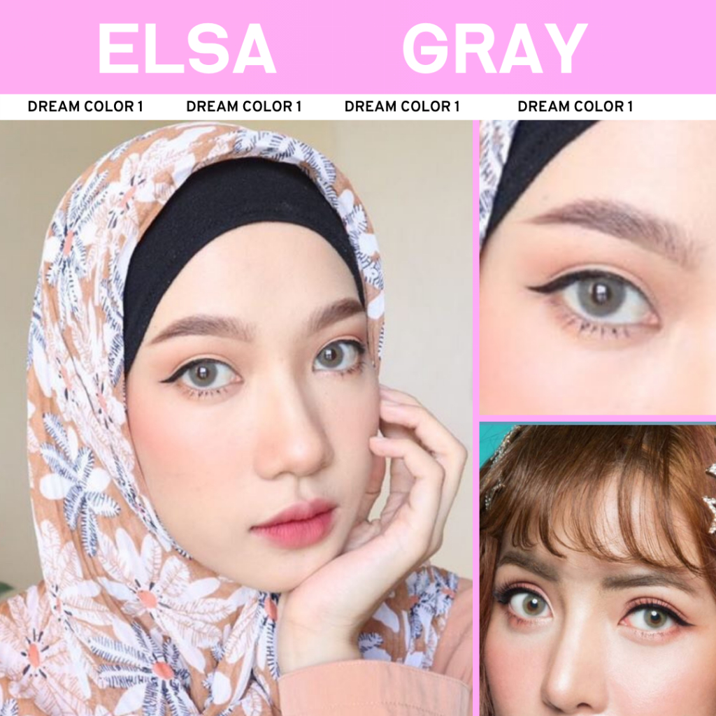 คอนแทคเลนส์ Dreamcolor1 รุ่น Elsa Gray | Shopee Thailand
