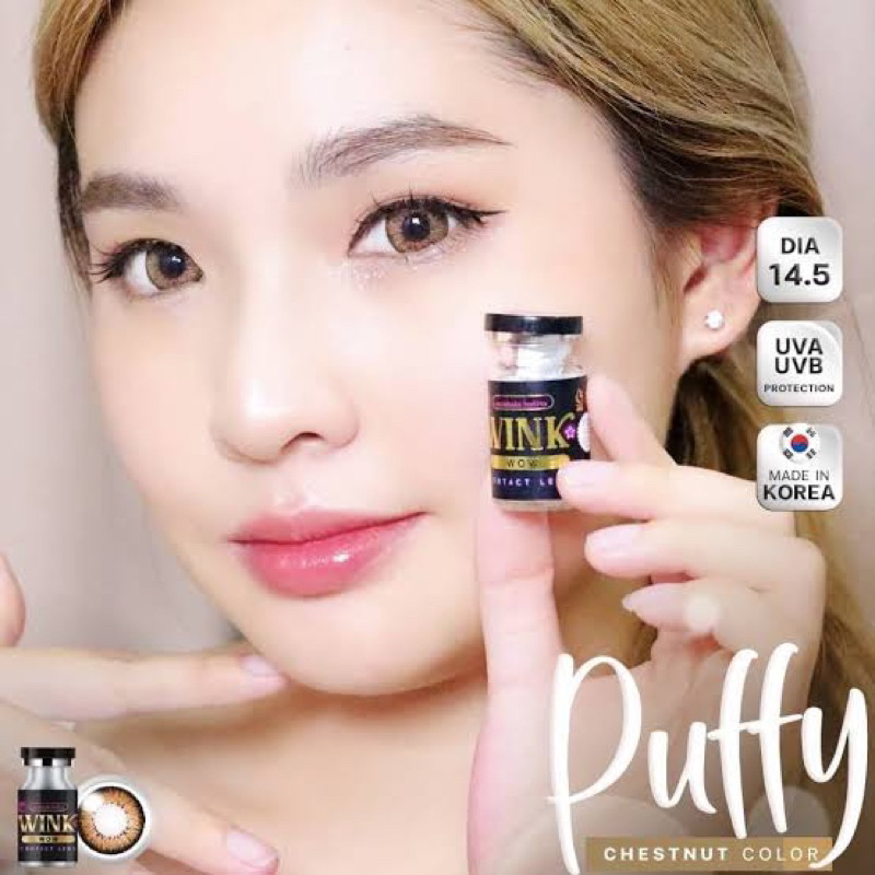 wink wow คอนแทคเลนส์ Puffy (Big & mini) | Shopee Thailand