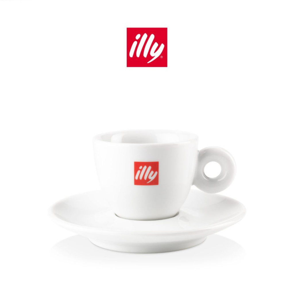 ILLY แก้วกาแฟเซรามิกเอสเพรสโซ่พร้อมจานรอง CERAMIC ESPRESSO CUP WITH ...