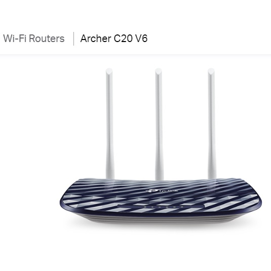 TP-Link Archer C20 เราเตอร์ AC750 Wireless Dual Band Router มือสอง ...