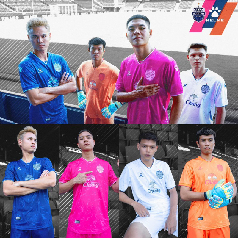 เสื้อแข่งบุรีรัมย์ ACL 2023 Jersey (Kelme) ของแท้จากสโมสร BURIRAM UNITED (AFC CHAMPIONS LEGUE ...