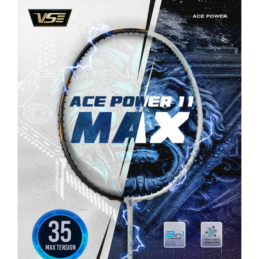 ไม้แบด VS ACE POWER 11 MAX (ฟรี เอ็น กริป ซอง ประกัน) | Shopee Thailand