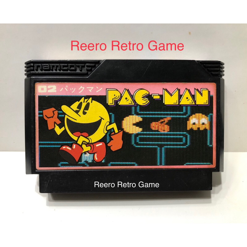 Pac -Man : แพคแมน (เกมส์ในตำนาน) ตลับ Famicom (FC) ของแท้จากญี่ปุ่น ...