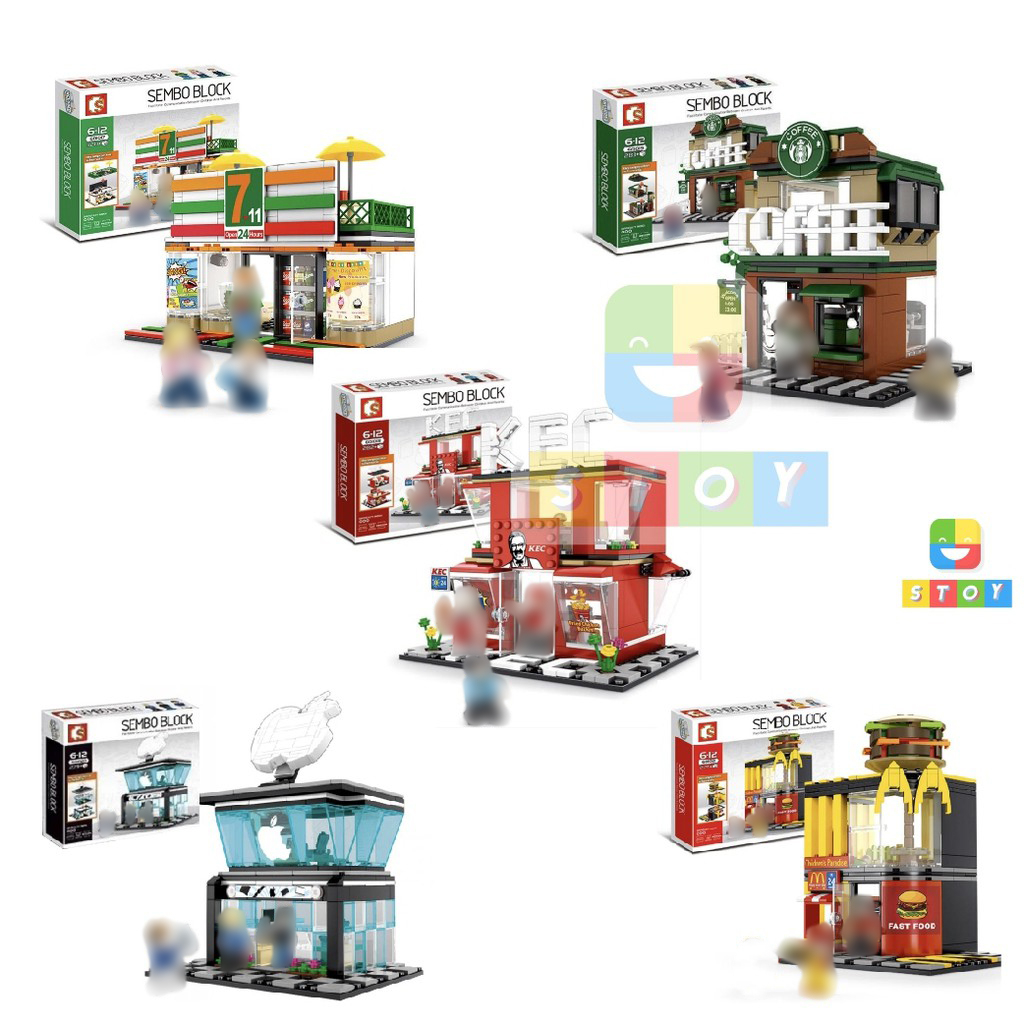 ชุดตัวต่อ SEMBO BLOCK Street Food SD601017 - SD601021 ร้านค้ามินิสตรีท ...