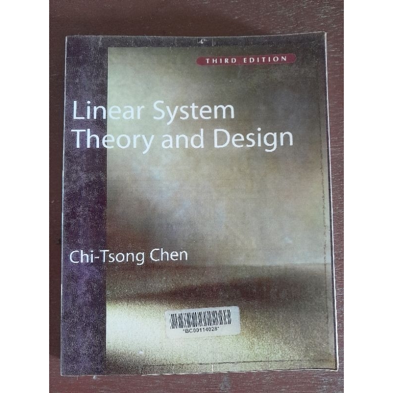 Linear System Theory and Design เขียนโดย Chi-Tsong Chen | Shopee Thailand