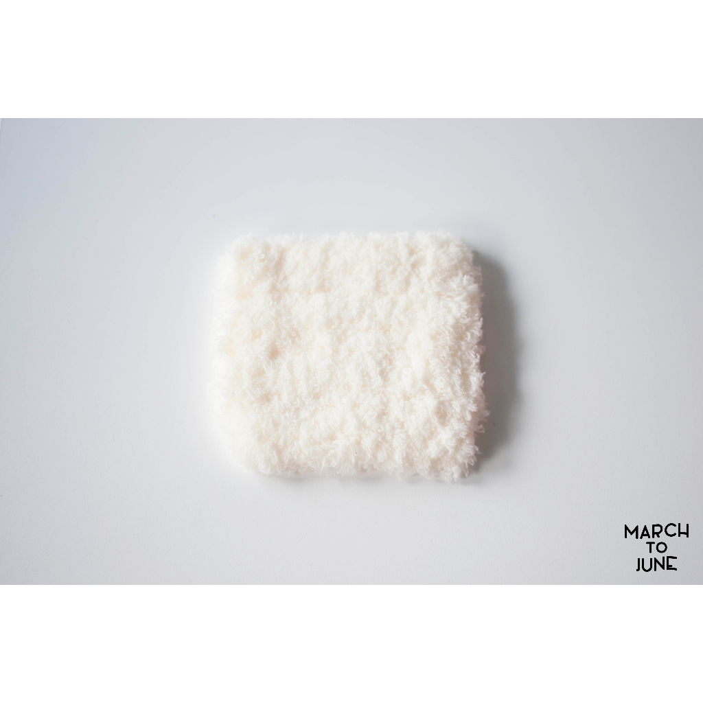 Fluffy Coaster ที่รองแก้ว ที่รองแก้วไหมขนแกะ ไหมพรมถัก marchtojune | Shopee Thailand