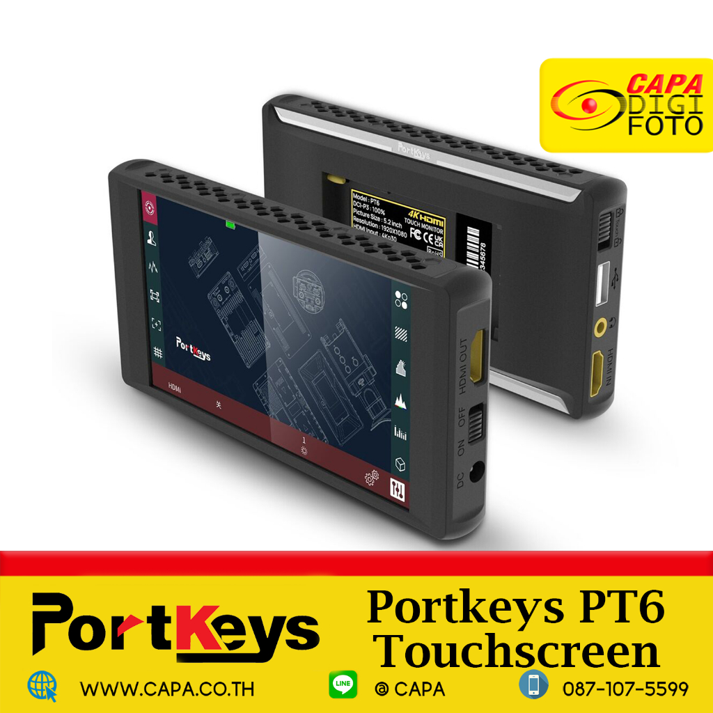Portkeys PT6 LIVE STREAMING Monitor (5.2 Inch) Portkey | Shopee Thailand