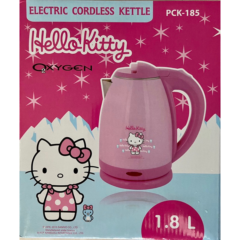 กาต้มน้ำไฟฟ้า Hello Kitty รุ่น PCK-185 ลิขสิทธิ์แท้100% ขนาด 1.8 ลิตร ...