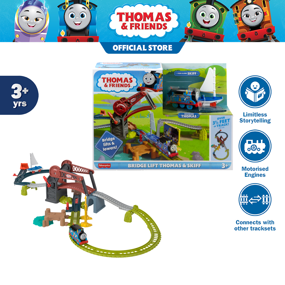 Thomas & Friends Track Master Motorized Bridge Lift Thomas & Skiff Set ...